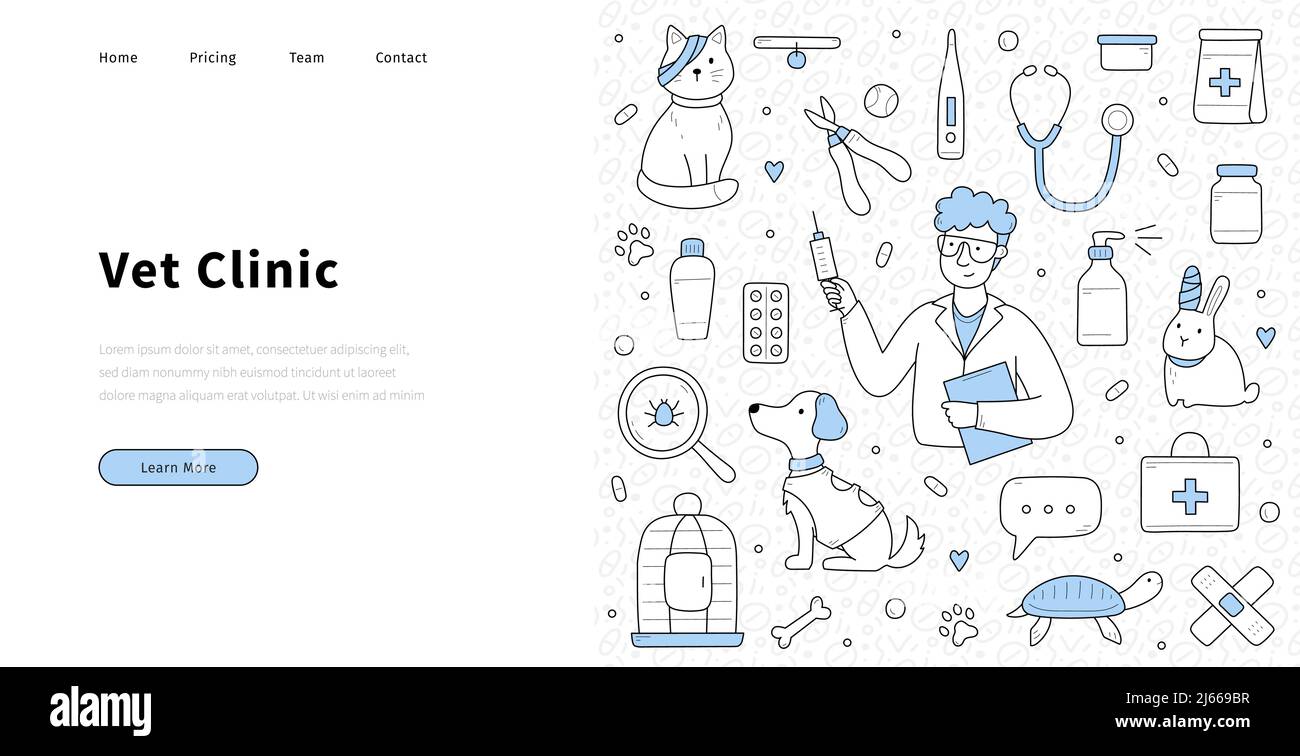 Vaccine animals pets Stock Vector Images - Alamy