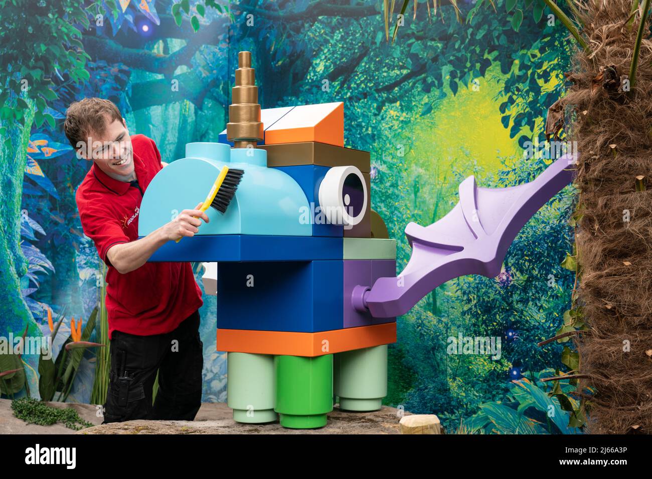 Model Maker Will Saunders dusts off a Lego creature in the Magical ...