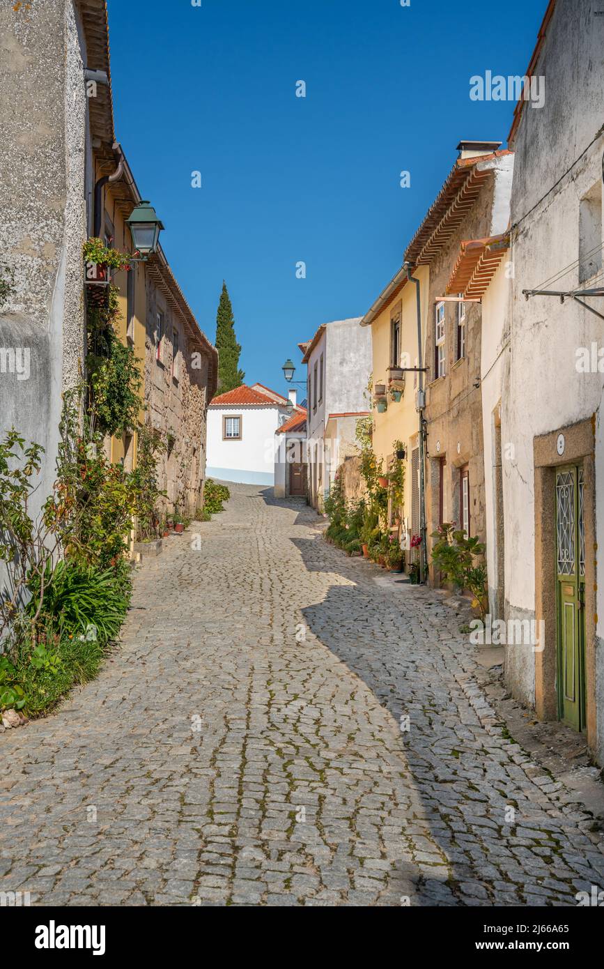 Almeida, Portugal - november 7 2022 - Empty street in the hsitoris town ...