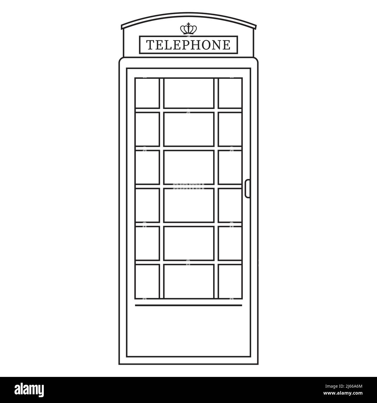English style telephone booth Stock Vector Images - Alamy