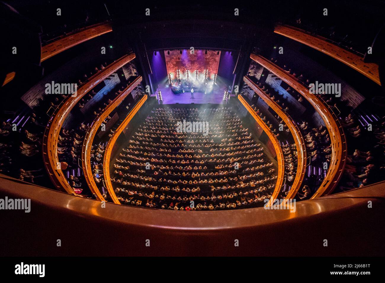Copenhagen, Denmark 24th, April 2022. Concert goers attend a live ...