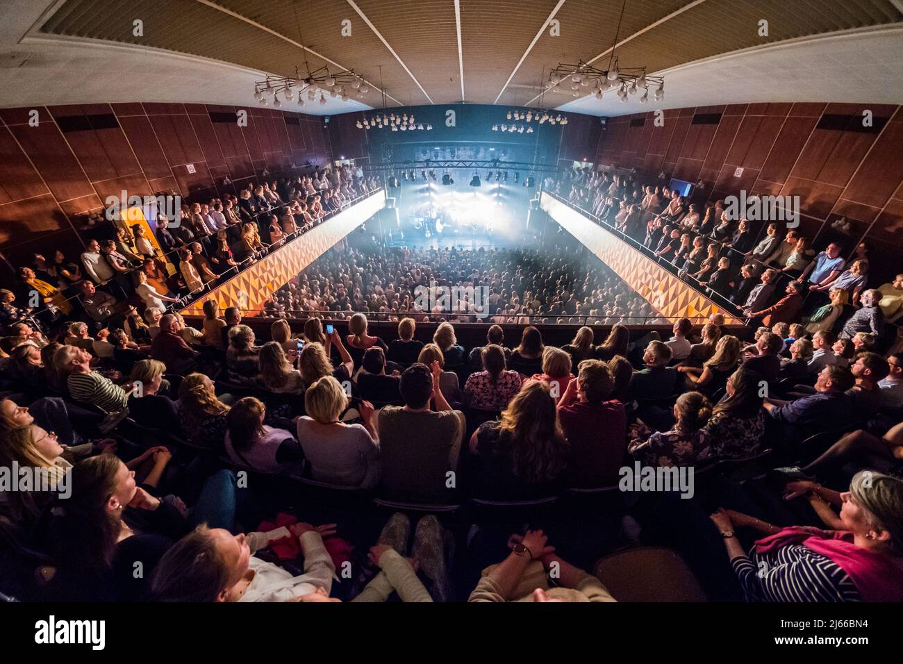 Copenhagen, Denmark 25th, April 2022. Concert goers attend a live ...
