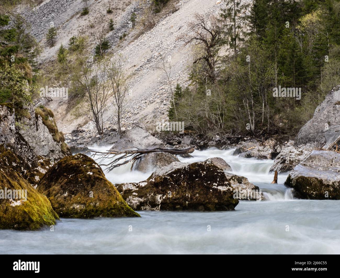 Fluss Enns, Nationalpark Gesaeuse, Steiermark, Oesterreich Stock Photo ...