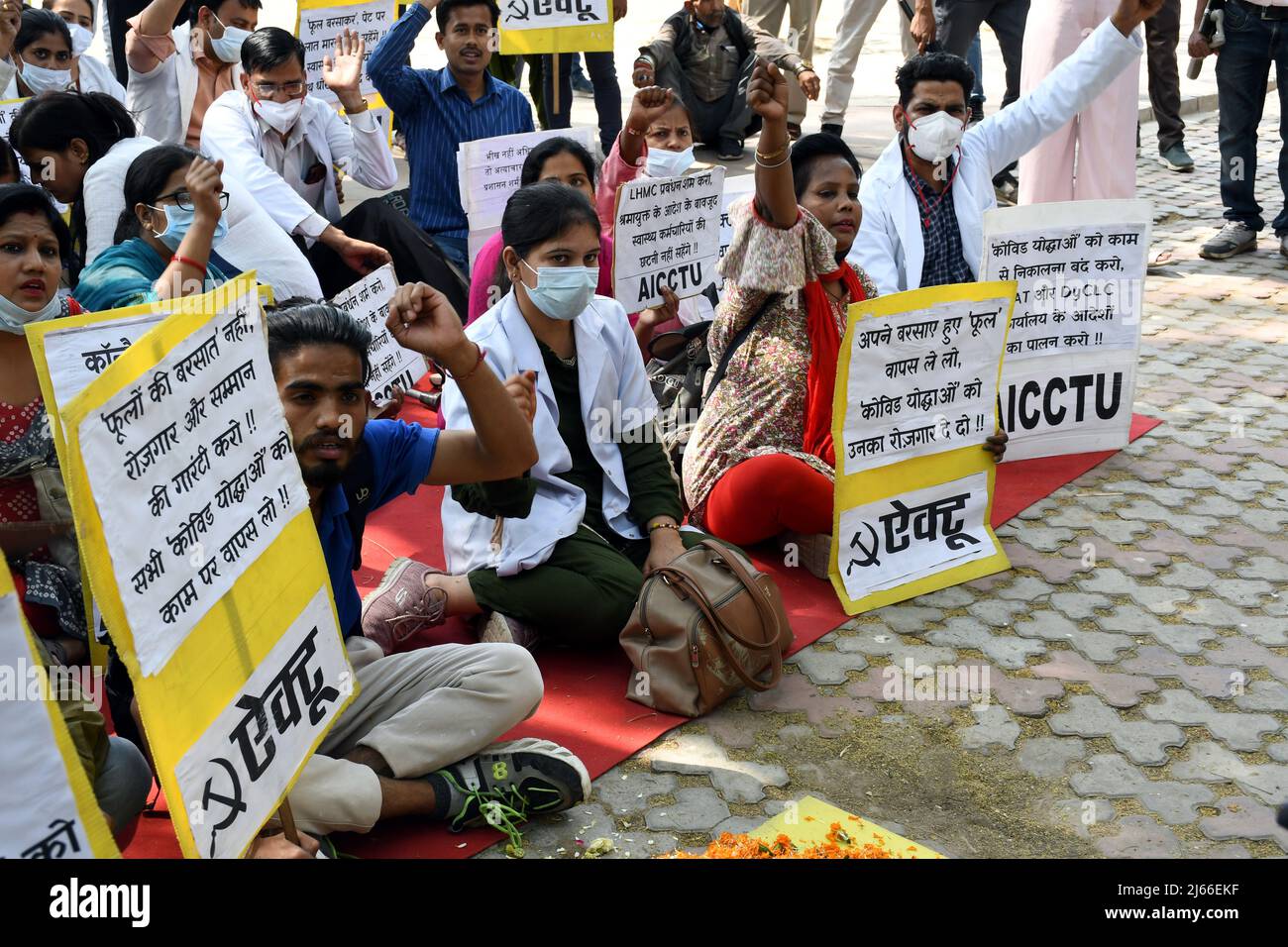 Protest with flower petals hi-res stock photography and images - Alamy