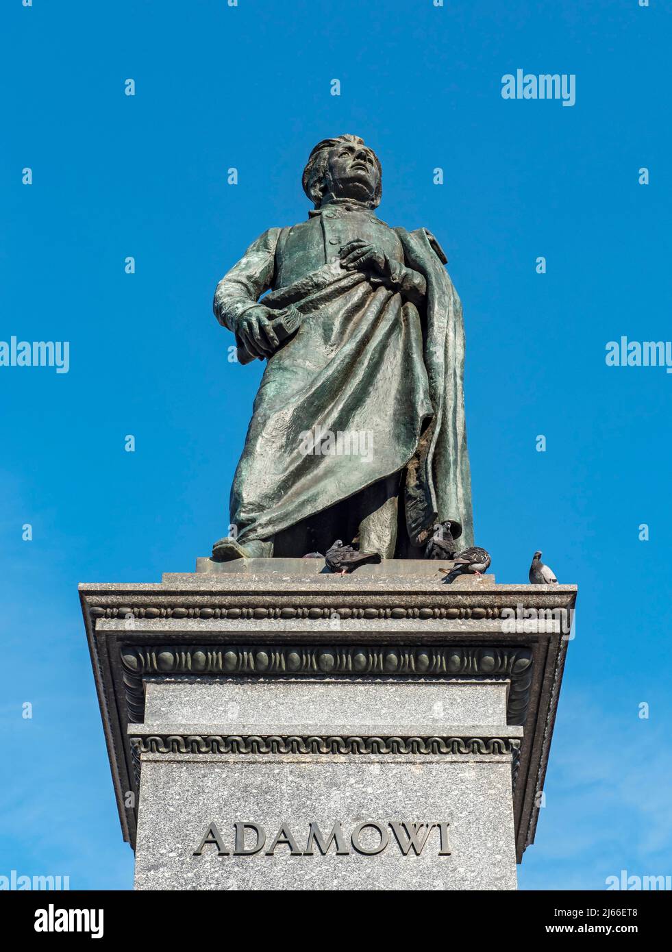 Adam Mickiewicz Monument, Main Square, Rynek Glowny, Krakow, Poland ...
