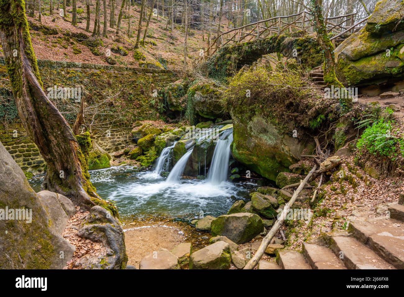 Schiessentumpel waterfall mullerthal hi-res stock photography and ...