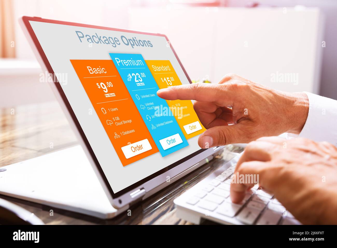 Service Pricing Chart And Grid. Sale Menu On Site Stock Photo - Alamy