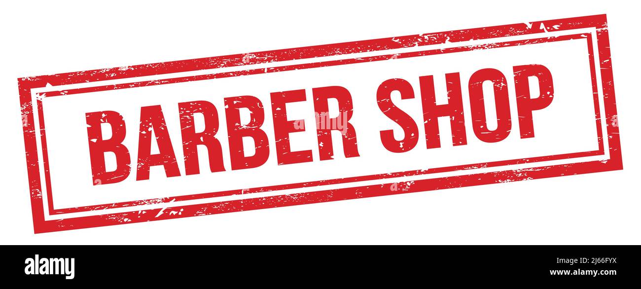 Barber shop stamp sign seal hi-res stock photography and images - Alamy