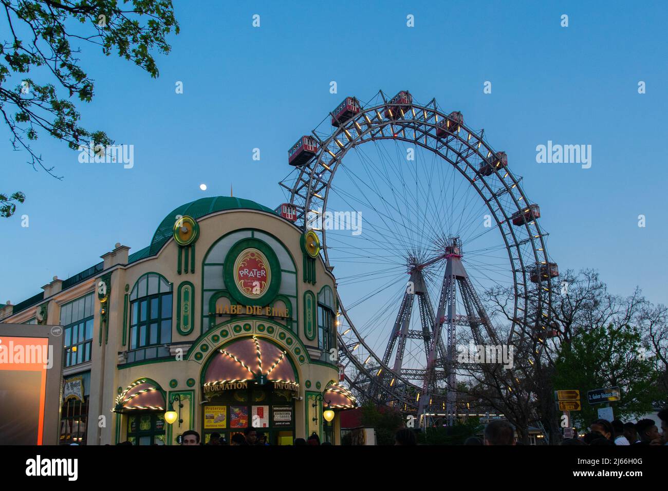 Prater amusement park, Vienna Stock Photo - Alamy