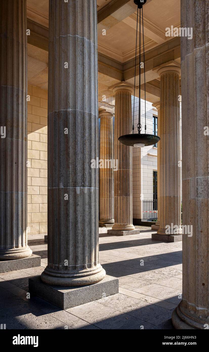 The Pillars at the Brandenburg Gate, Berlin, Germany Stock Photo - Alamy