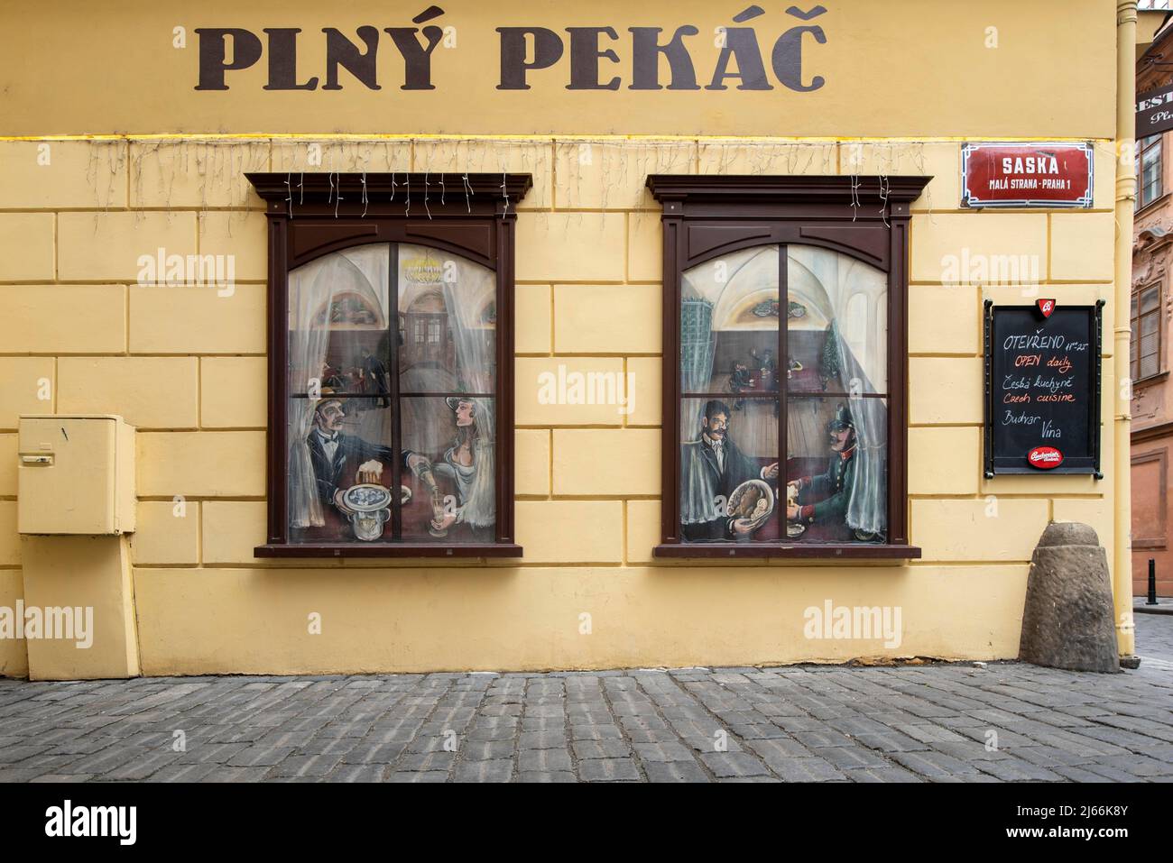 Tschechisches Restaurant, Altstadt, Prag, Tschechien Stock Photo - Alamy