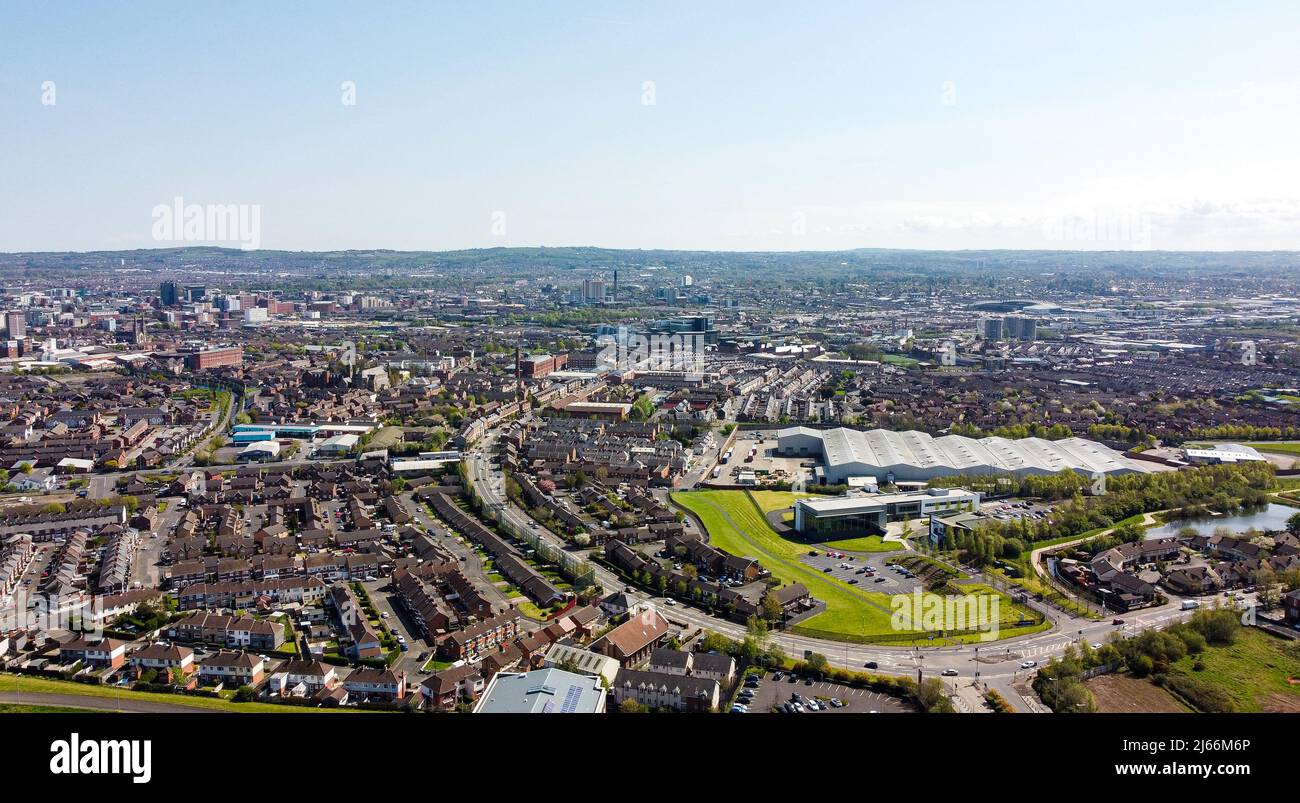 Highfield road aerial hi-res stock photography and images - Alamy