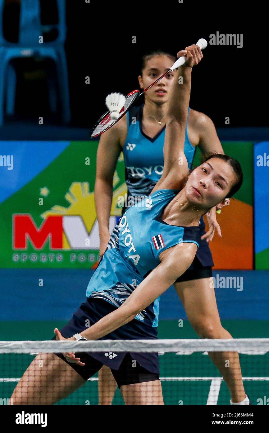 Manila, Philippines. 28th Apr, 2022. Jongkolphan Kititharakul (R ...