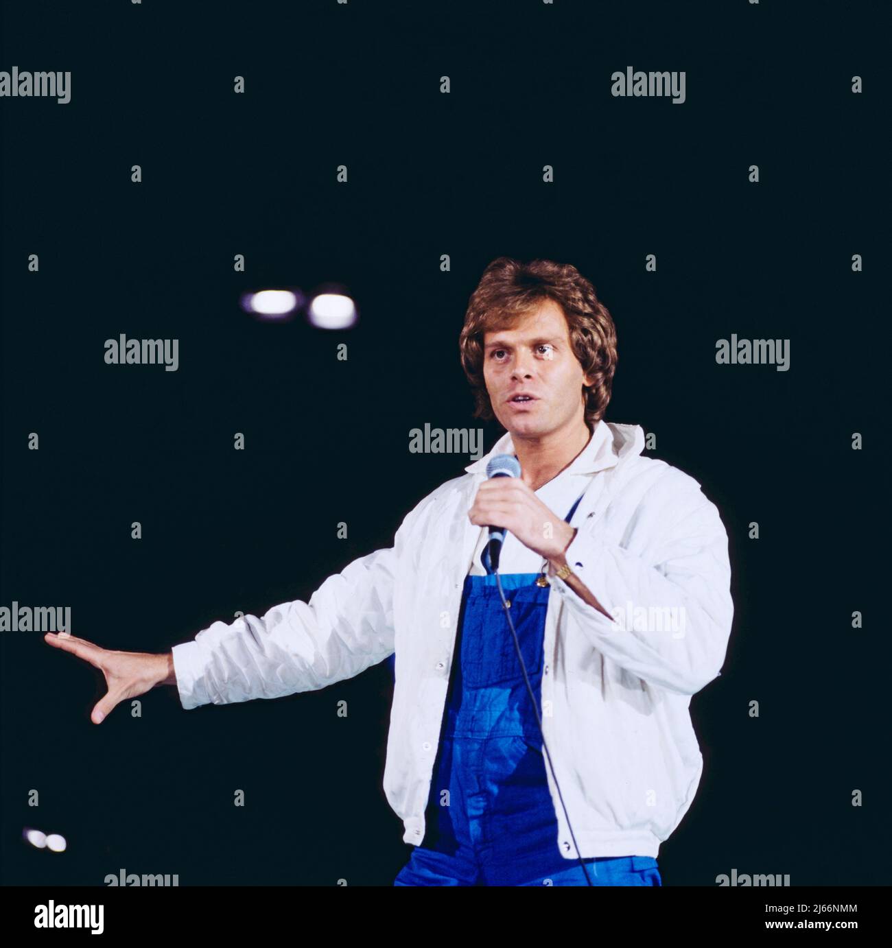 Hitparade, ZDF Musiksendung, Deutschland, 1977, Sänger Tony Holiday ...