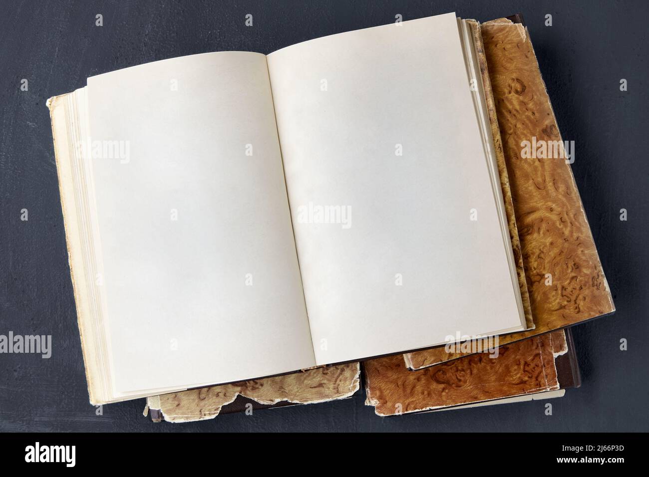 Old tattered book cover hi-res stock photography and images - Alamy