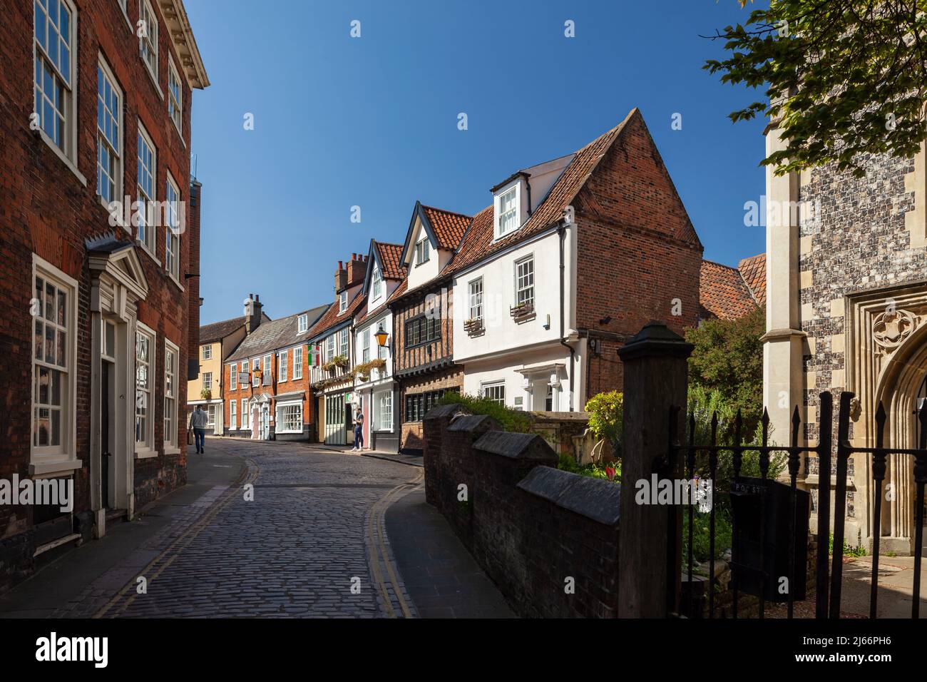 Spring afternoon on Princes Street in Norwich, Norfolk, England Stock ...