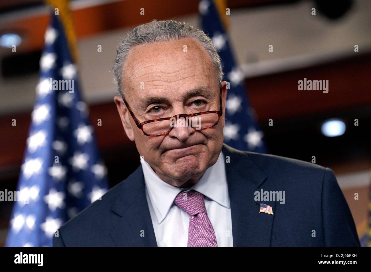 U.S. Senate Majority Leader Chuck Schumer (D-NY) speaks on gas prices ...