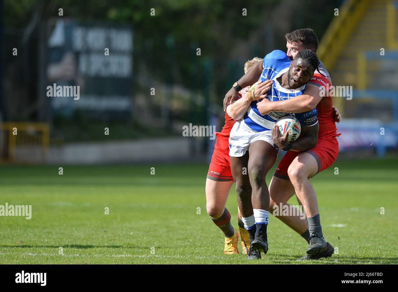 Halifax, England -24th April 2022 - Titus Gwaze of Halifax Panthers ...