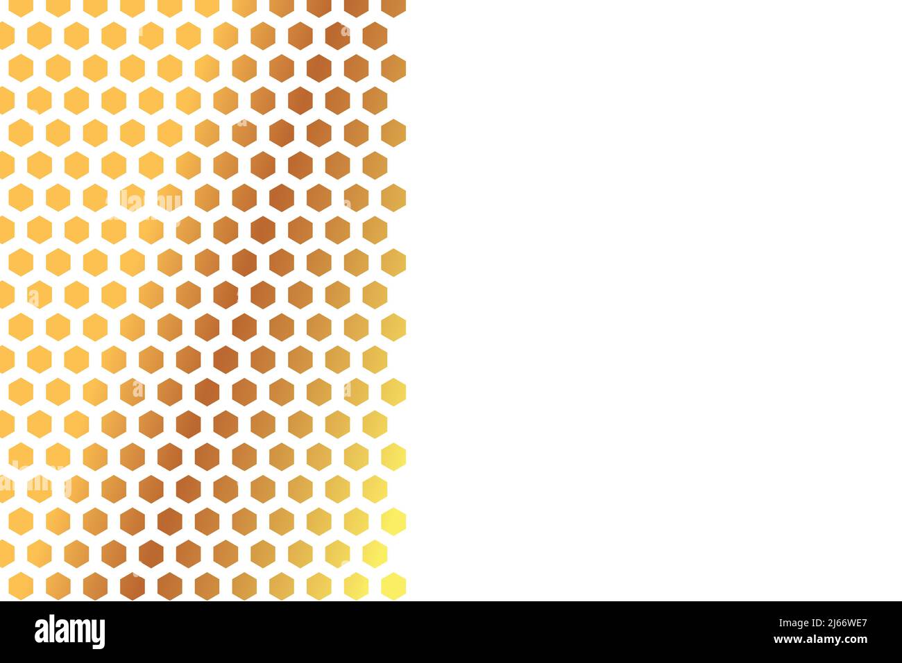 Golden background with honeycomb shapes. Vector illustration. Pattern ...