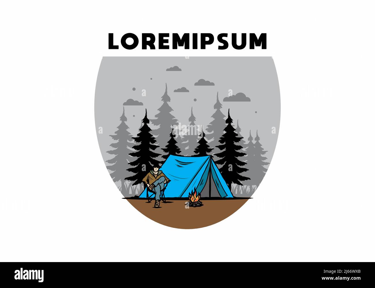 Relax in forest woman Cut Out Stock Images & Pictures - Alamy