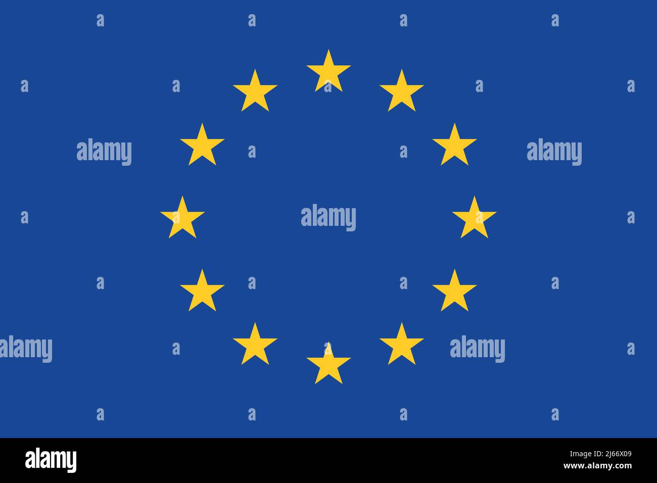 Flag of European Union. EU national symbol in official colors. Template ...
