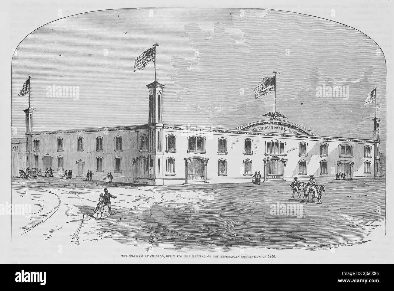 The Wigwam convention center in Chicago, Illinois, built for the ...