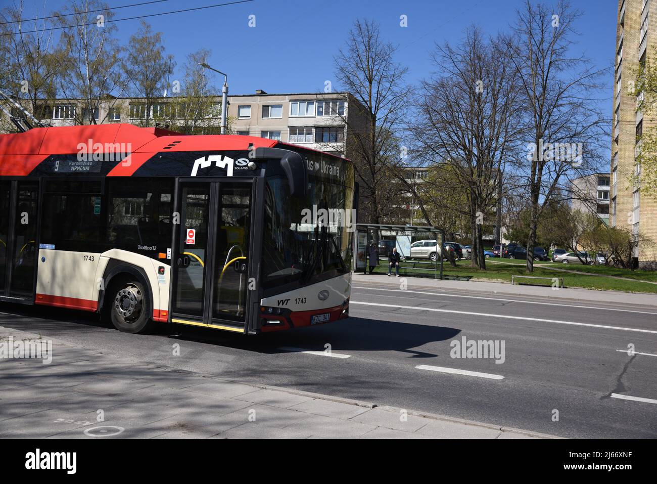 Solaris Trollino trolleybus Stock Photo - Alamy
