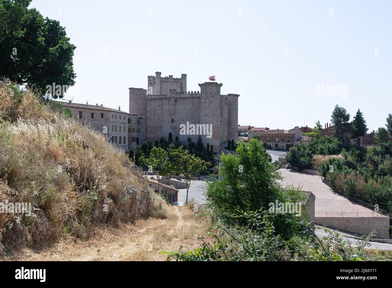 Medieval fortress castle of Torija, Guadalajara, Spain Stock Photo - Alamy