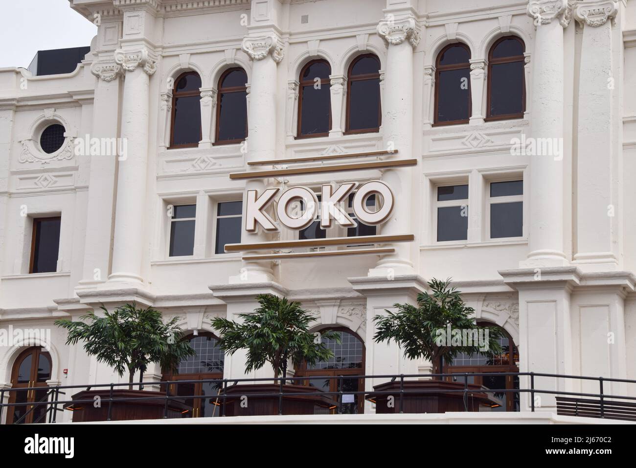 Exterior view of KOKO in Camden. The iconic concert venue and club is set to reopen on 29th ...