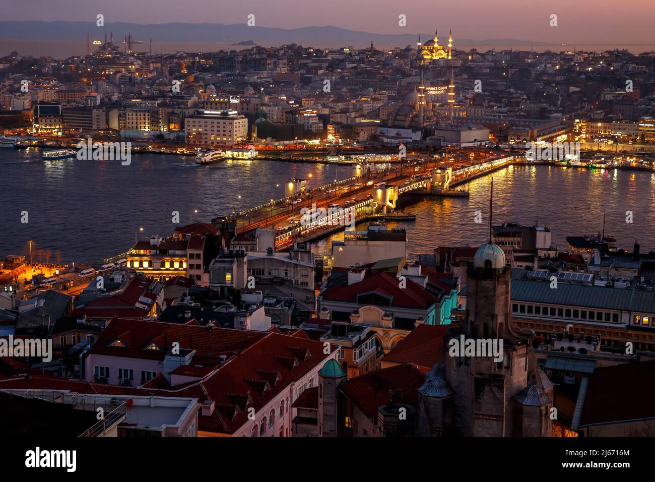 Galata bridge istanbul aerial hi-res stock photography and images - Alamy