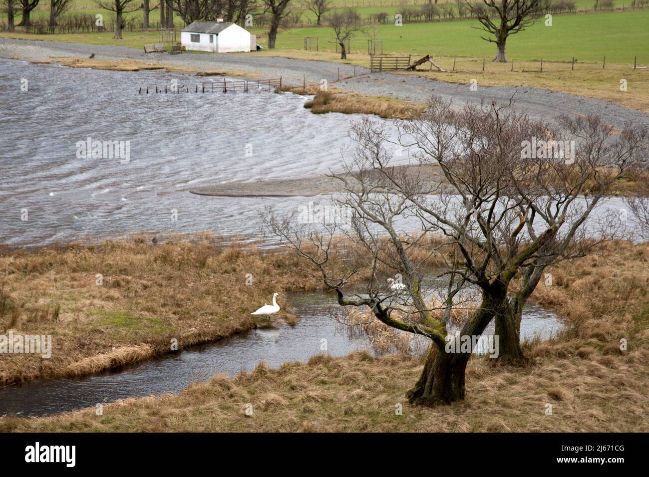 Views of Buttermere Lake in The Lake District in Allerdale, Cumbria in ...