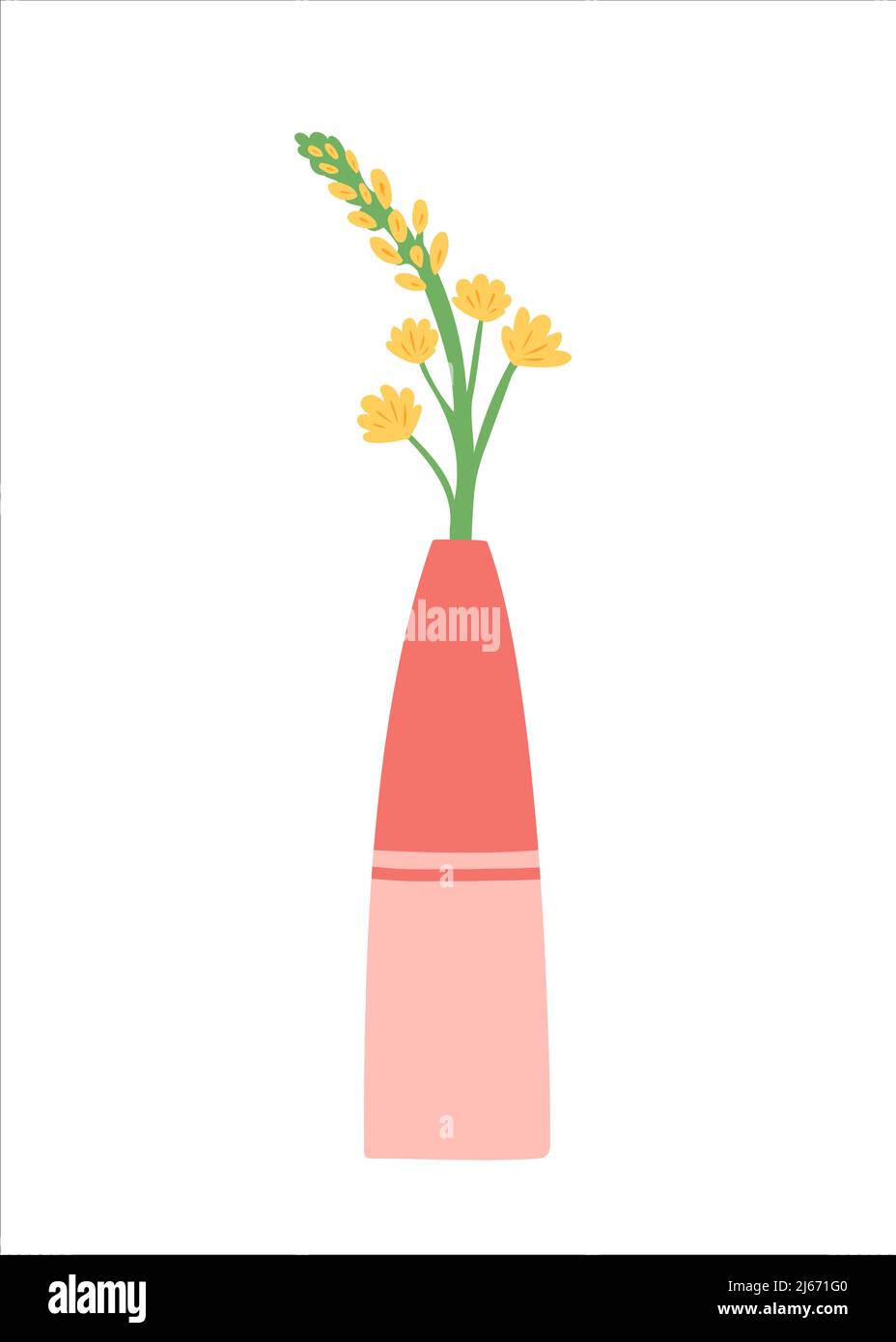 Simple glass vase in Stock Vector Images - Alamy