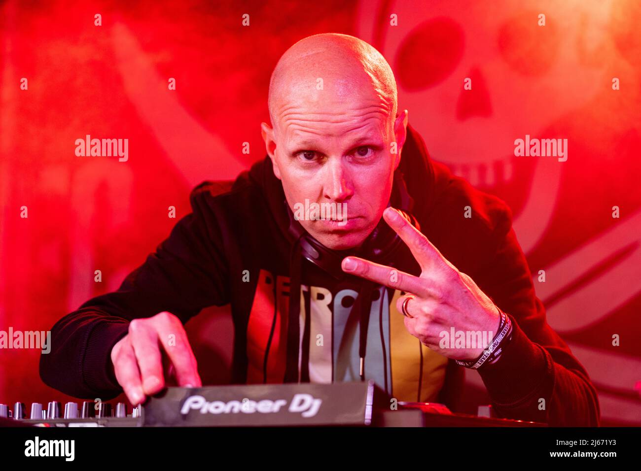 Rotterdam, Netherlands. 28th Apr, 2022. Rotterdam - DJ Panic before the ...