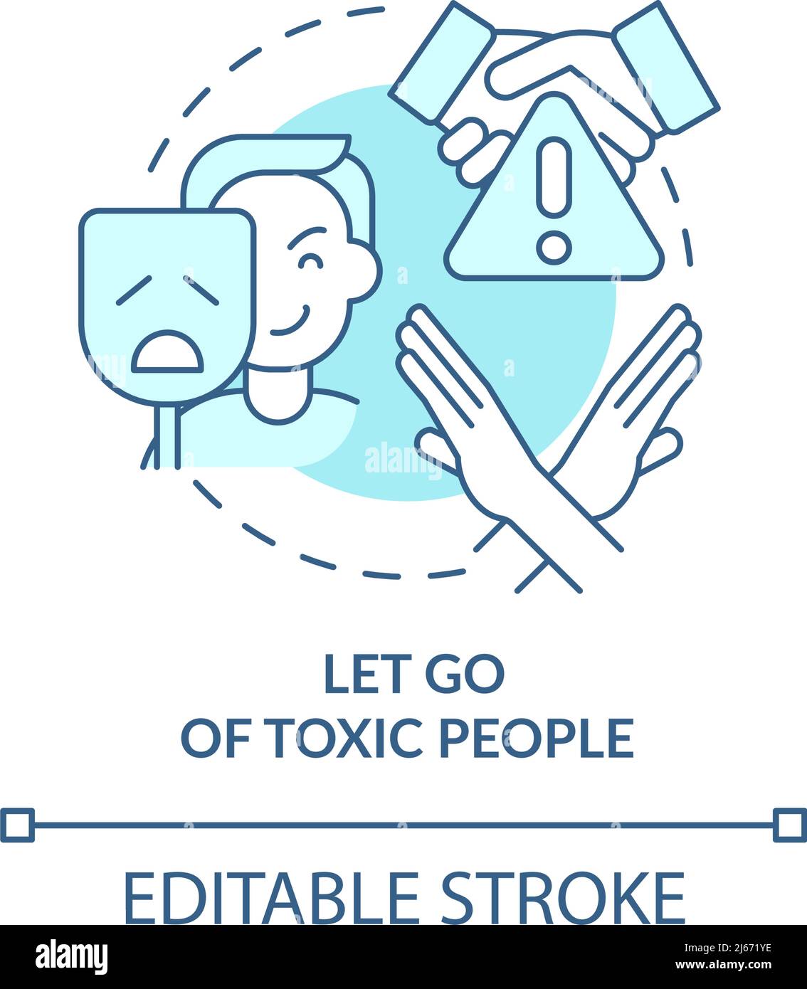 Toxic friend Stock Vector Images - Alamy