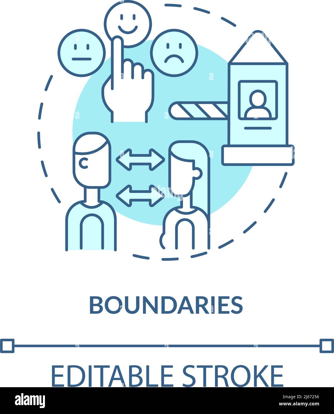Drawing boundaries Stock Vector Images - Alamy