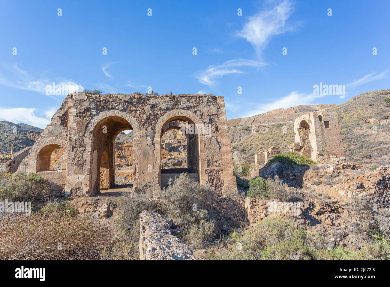 Minas de Portman located in a coastal locality of Portman, Autonomous ...
