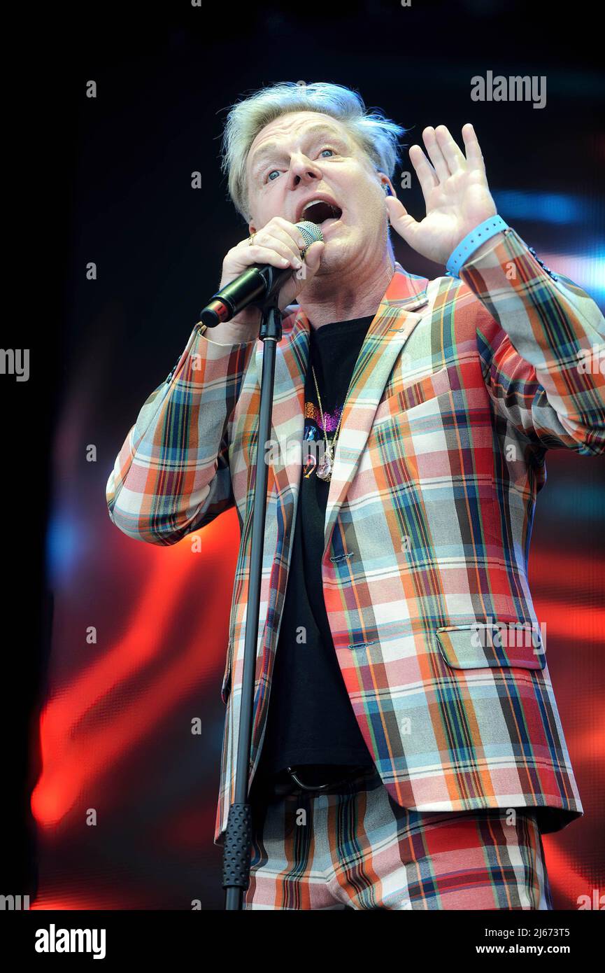 Andy Bell lead singer of Erasure performs live at Lets Rock Leeds 80s ...
