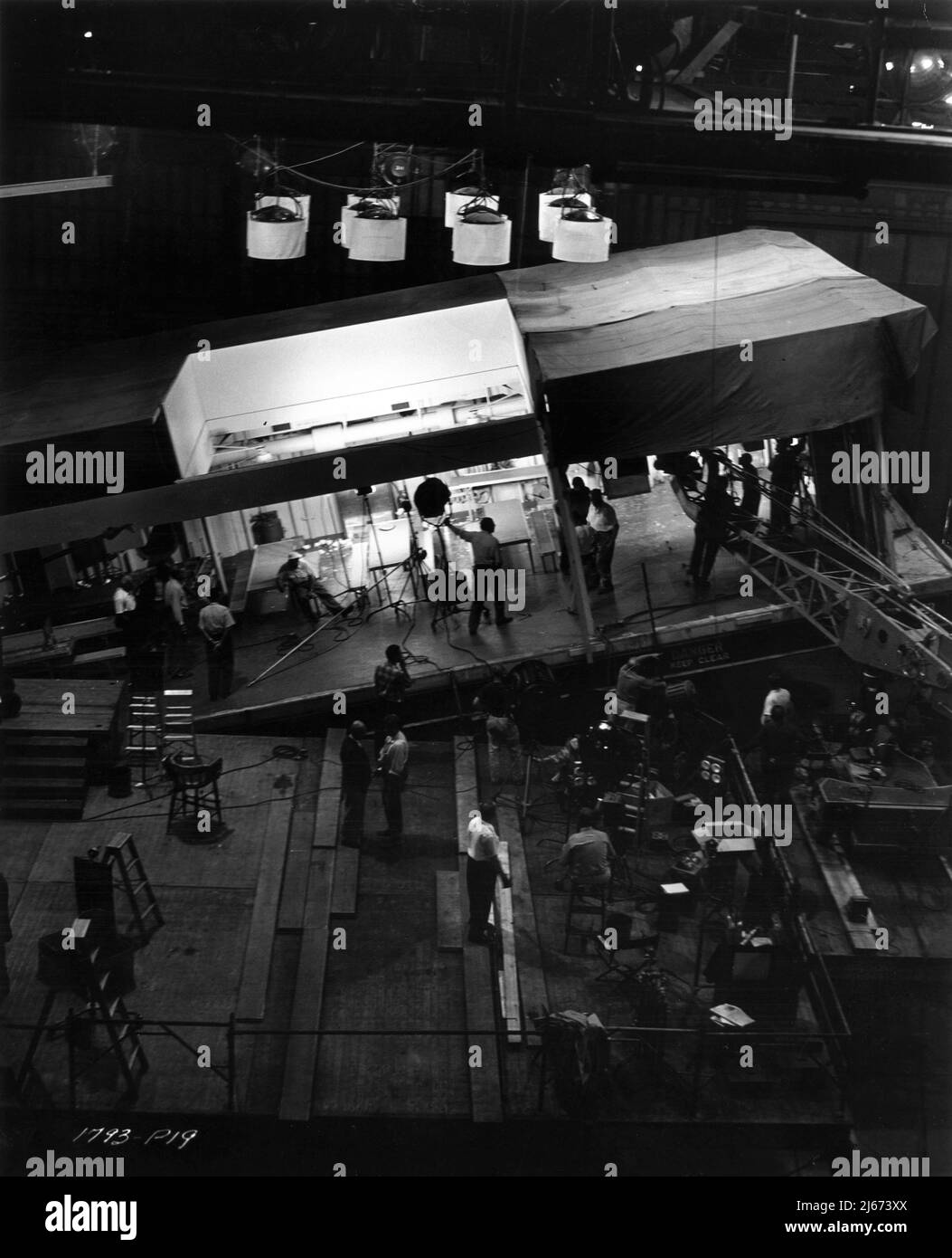 Hydraulically Operated Platform rocking U.S.S. Belinda ship set during ...