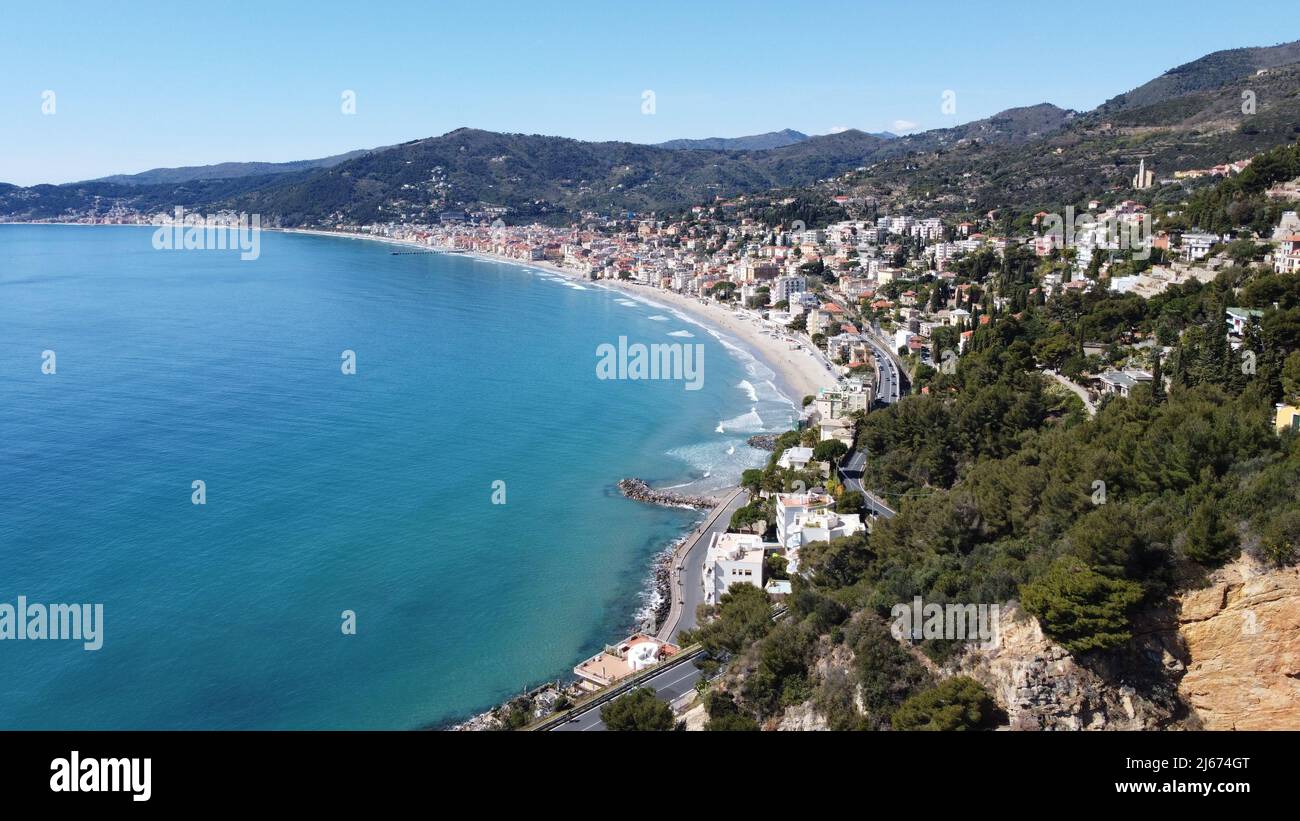 Alassio Liguria west coast Stock Photo - Alamy
