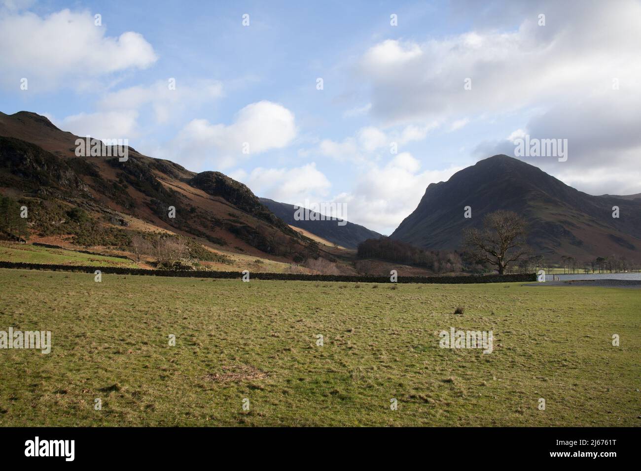 Views of Buttermere Valley in The Lake District in Allerdale, Cumbria ...