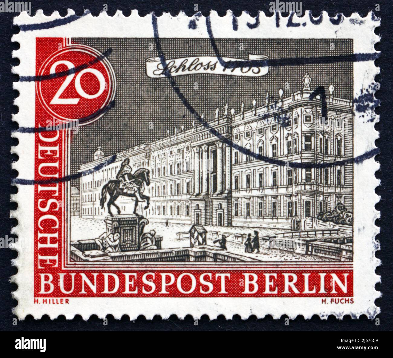 GERMANY - CIRCA 1962: a stamp printed in the Germany, Berlin shows ...