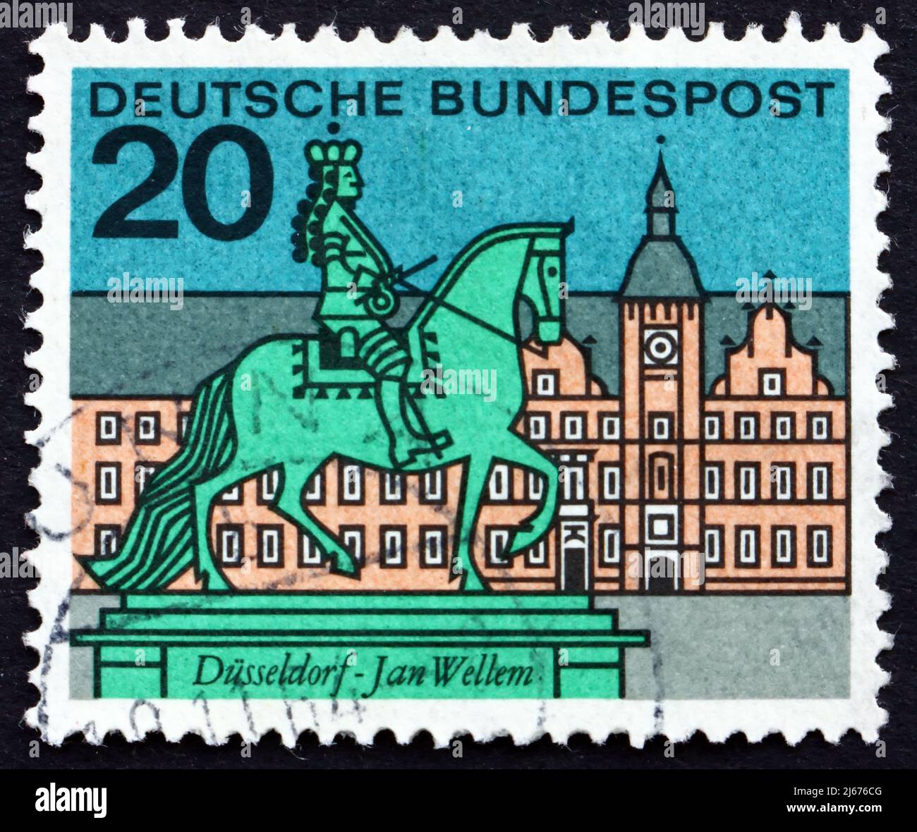 GERMANY - CIRCA 1964: a stamp printed in the Germany shows Jan Wellem ...