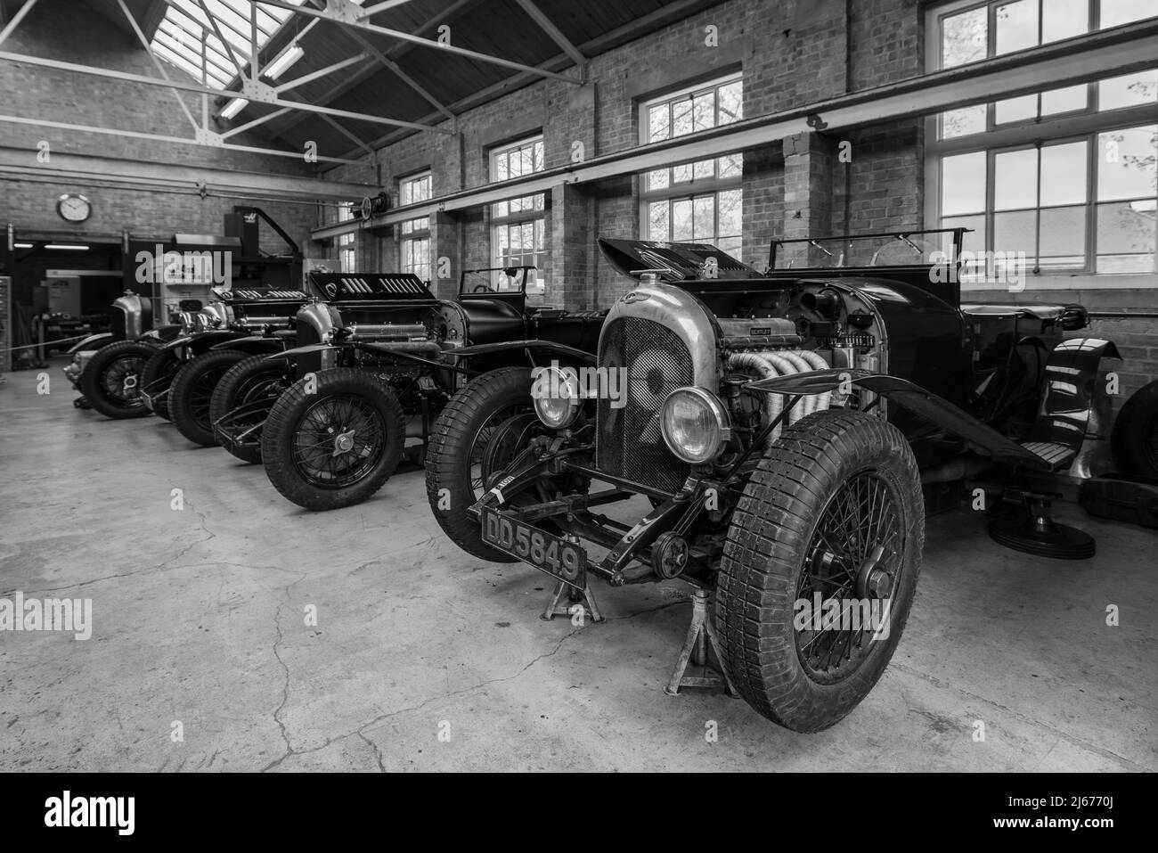 One of the specialist workshops at Bicester Heritage, with a stunning ...