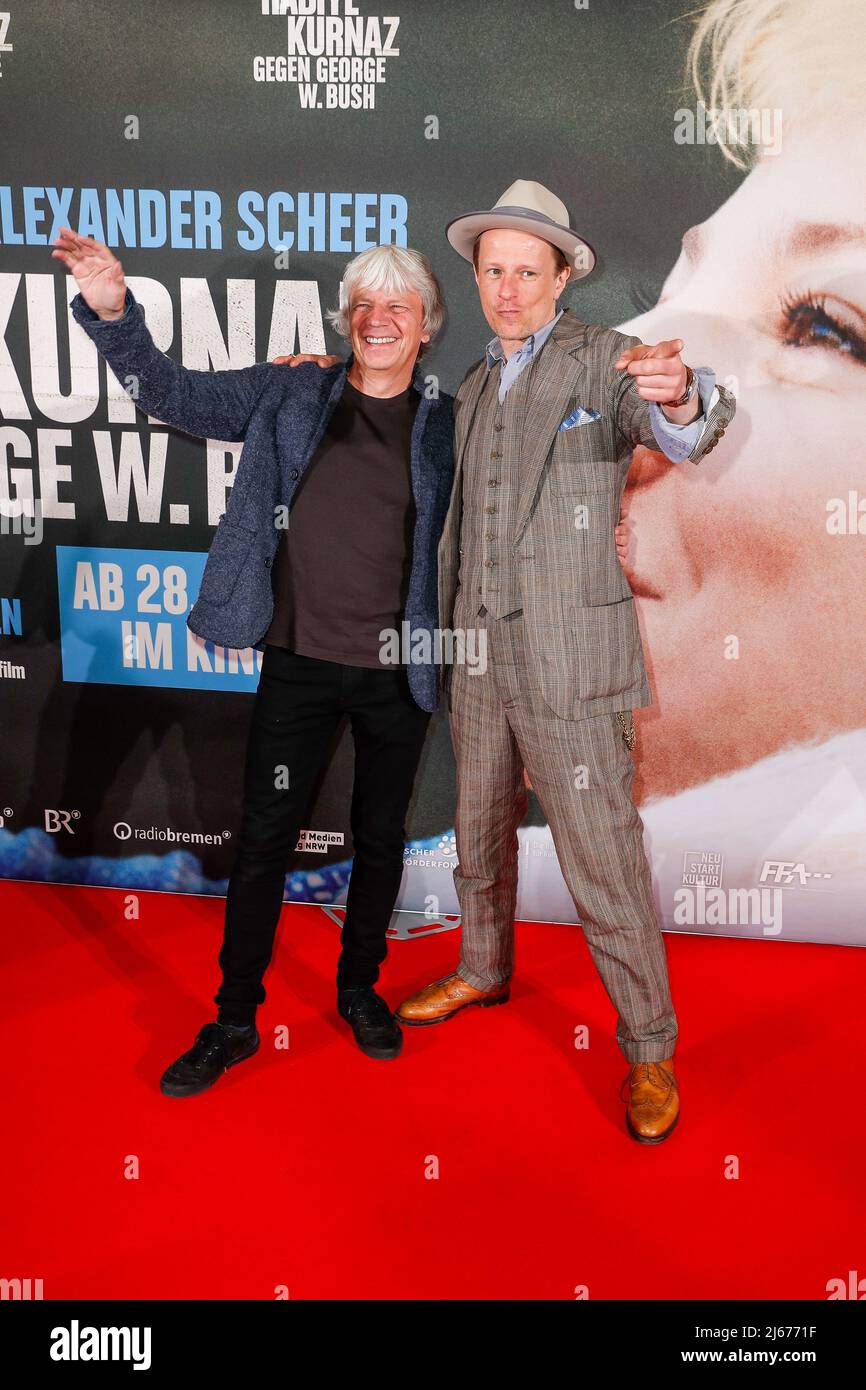 Berlin, Germany. 28th Apr, 2022. Andreas Dresen (l) and Alexander ...
