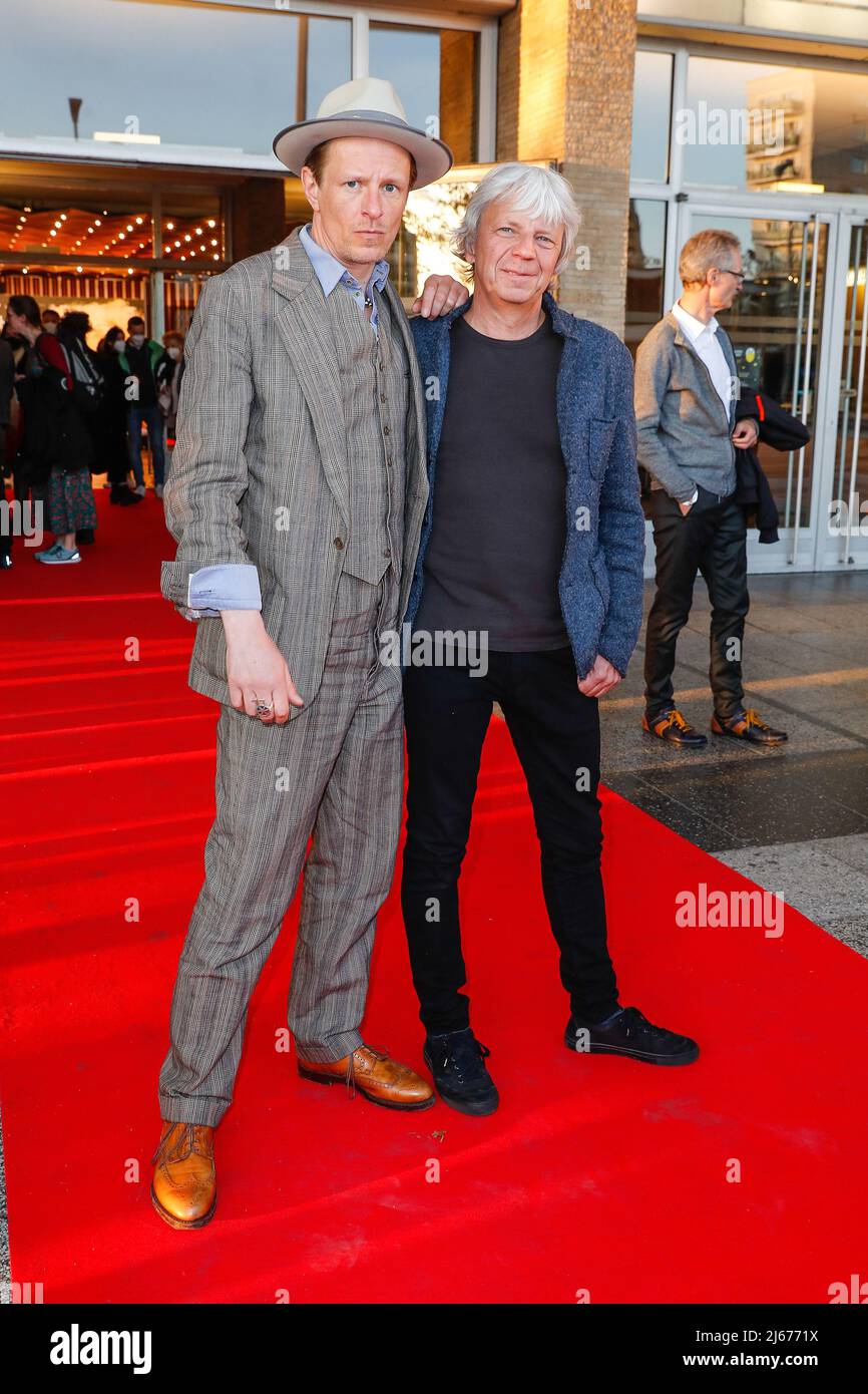 Berlin, Germany. 28th Apr, 2022. Alexander Scheer (l) and Andreas ...