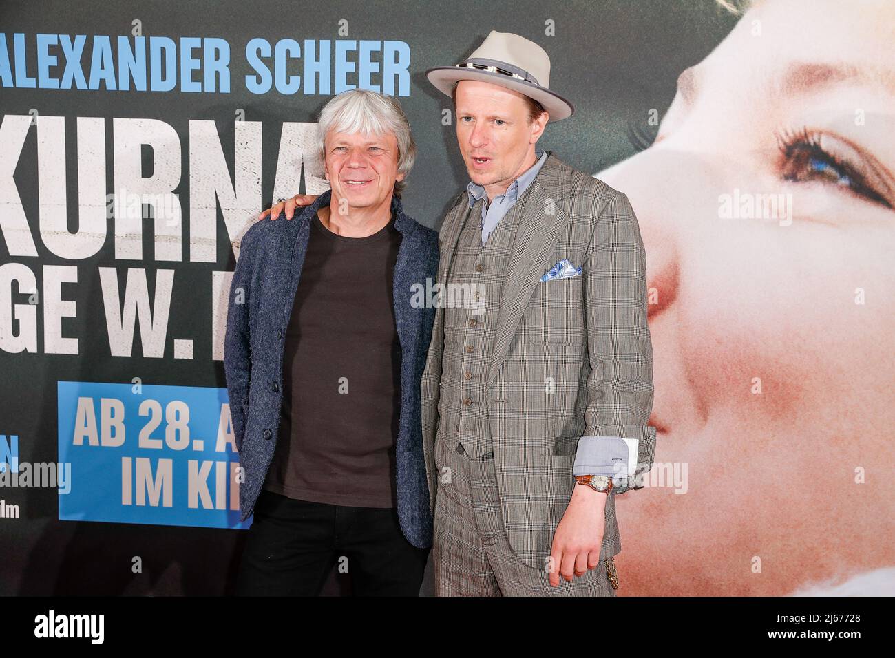 Berlin, Germany. 28th Apr, 2022. Andreas Dresen (l) and Alexander ...