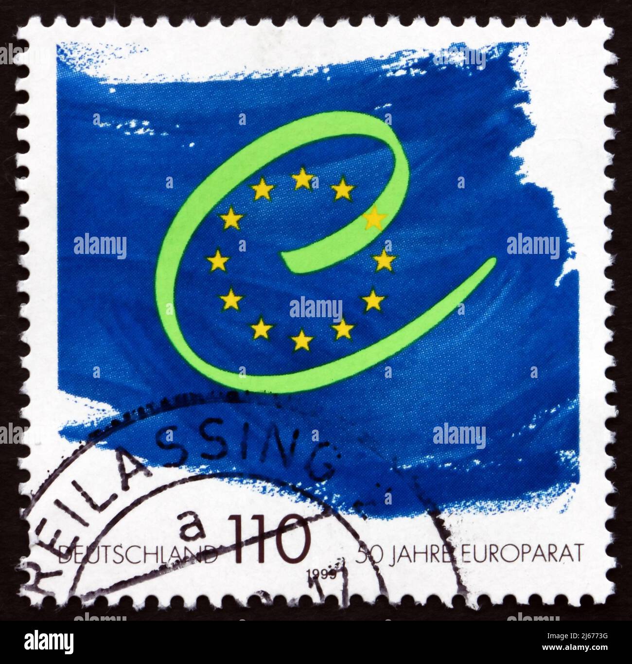 GERMANY - CIRCA 1999: a stamp printed in the Germany shows Council of ...