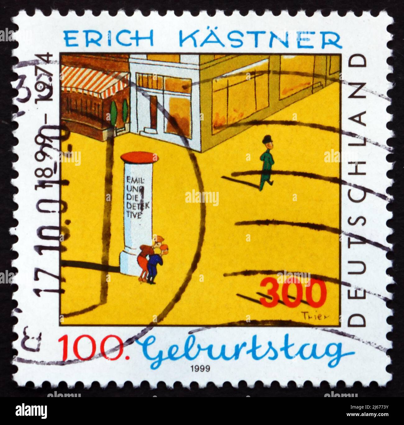 GERMANY - CIRCA 1999: a stamp printed in the Germany shows Scene from ...