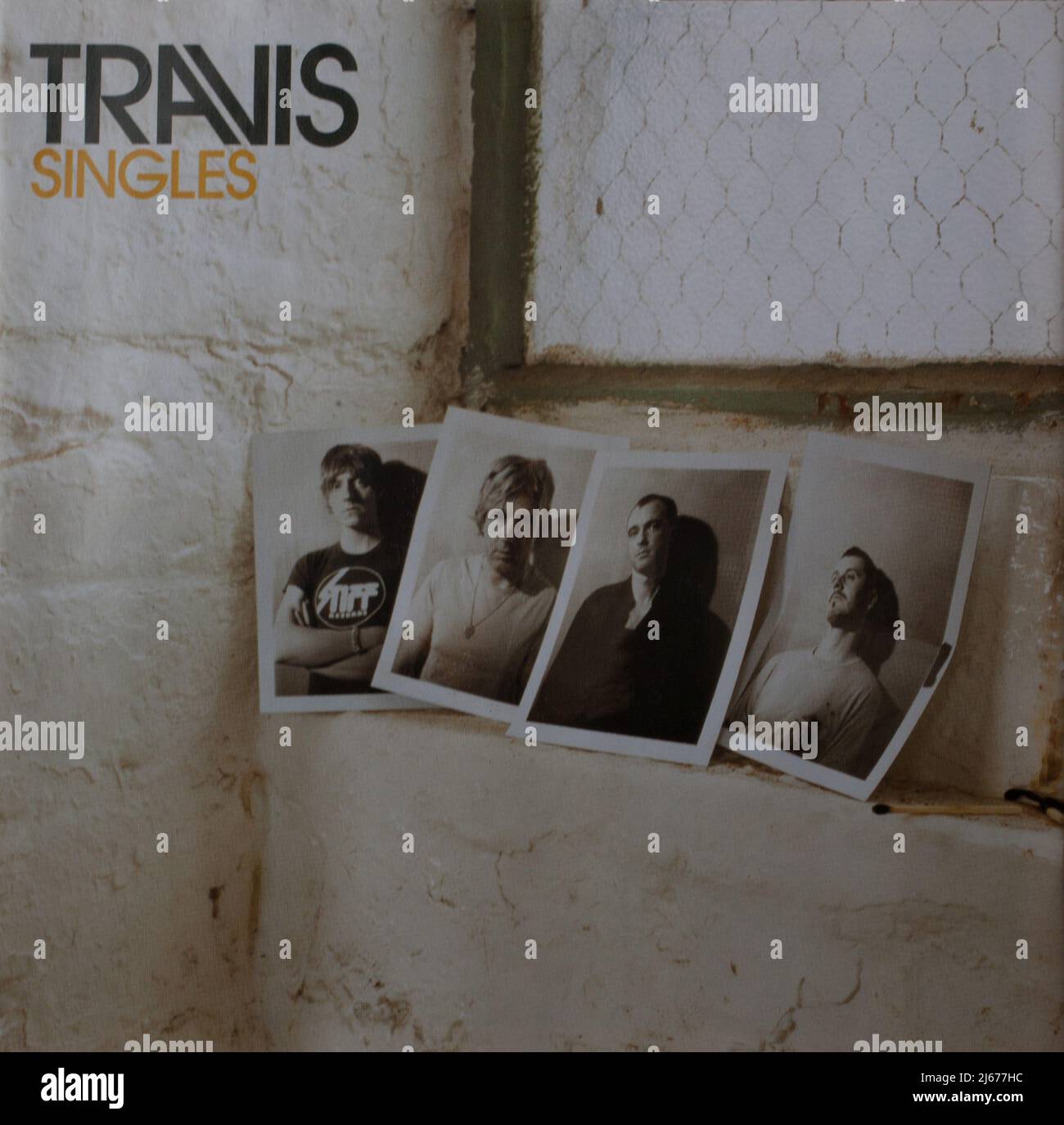 The CD album cover to Singles by Travis Stock Photo - Alamy