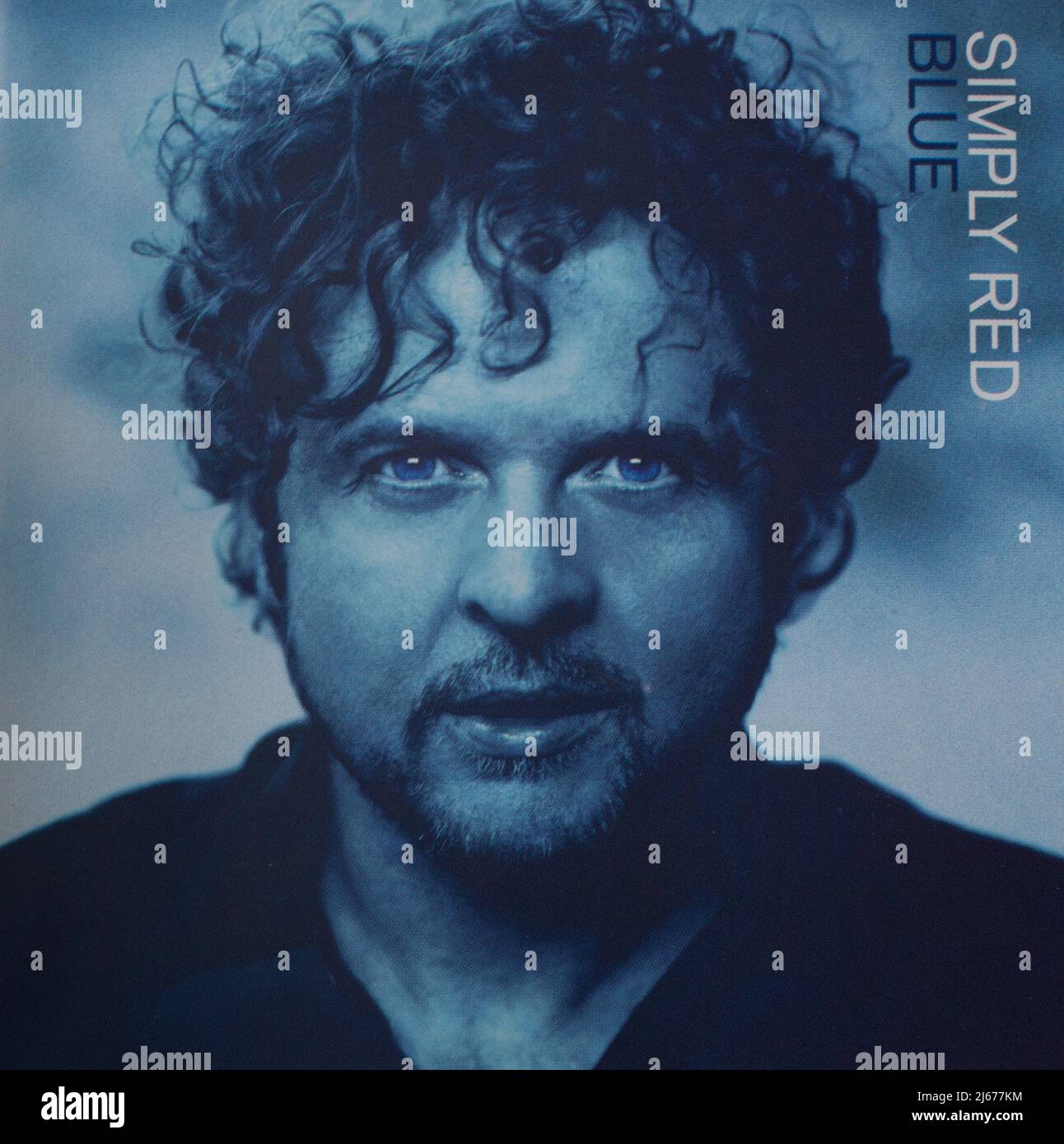 The CD album cover to Blue by Simply Red Stock Photo - Alamy